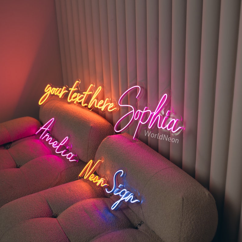 Neon Name Sign, Custom Neon Sign, Custom Led Signs, Neon Sign Wall ...