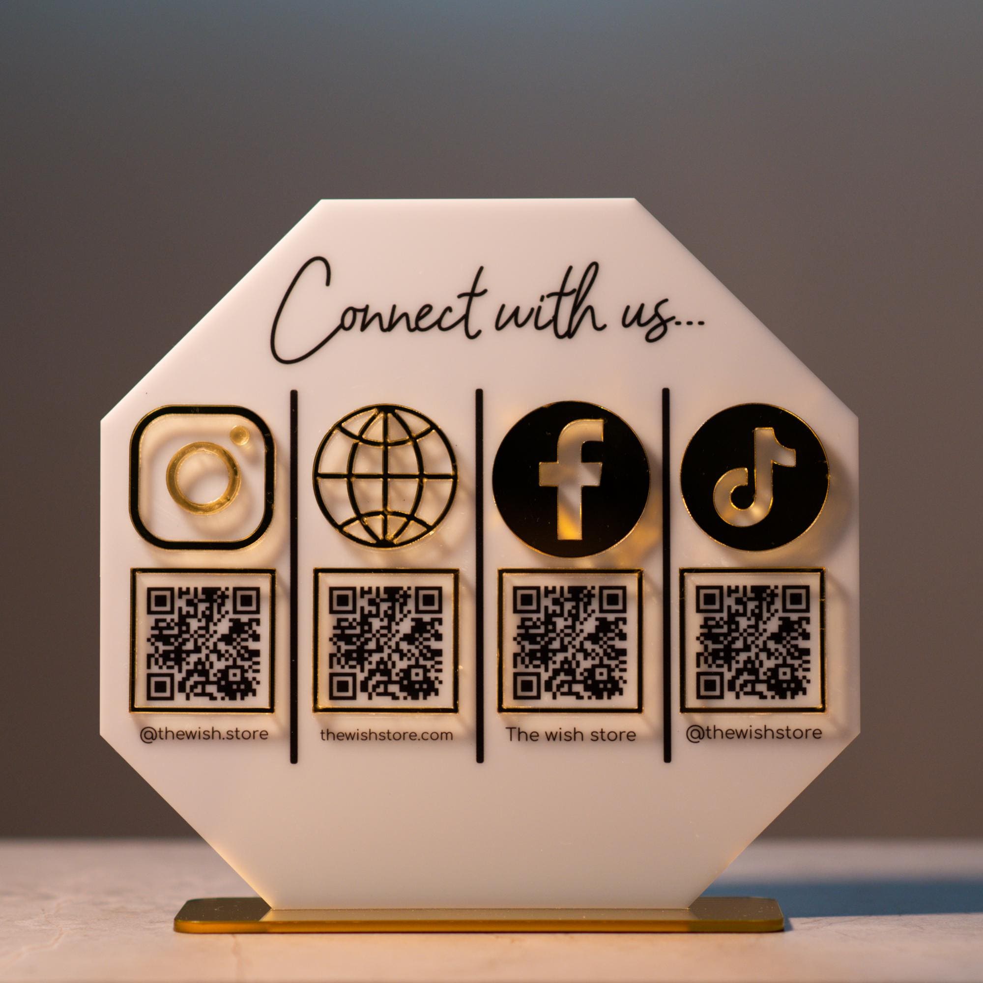 Custom QR Code Sign, QR Code Sign Business Social Media Sign, QR ...