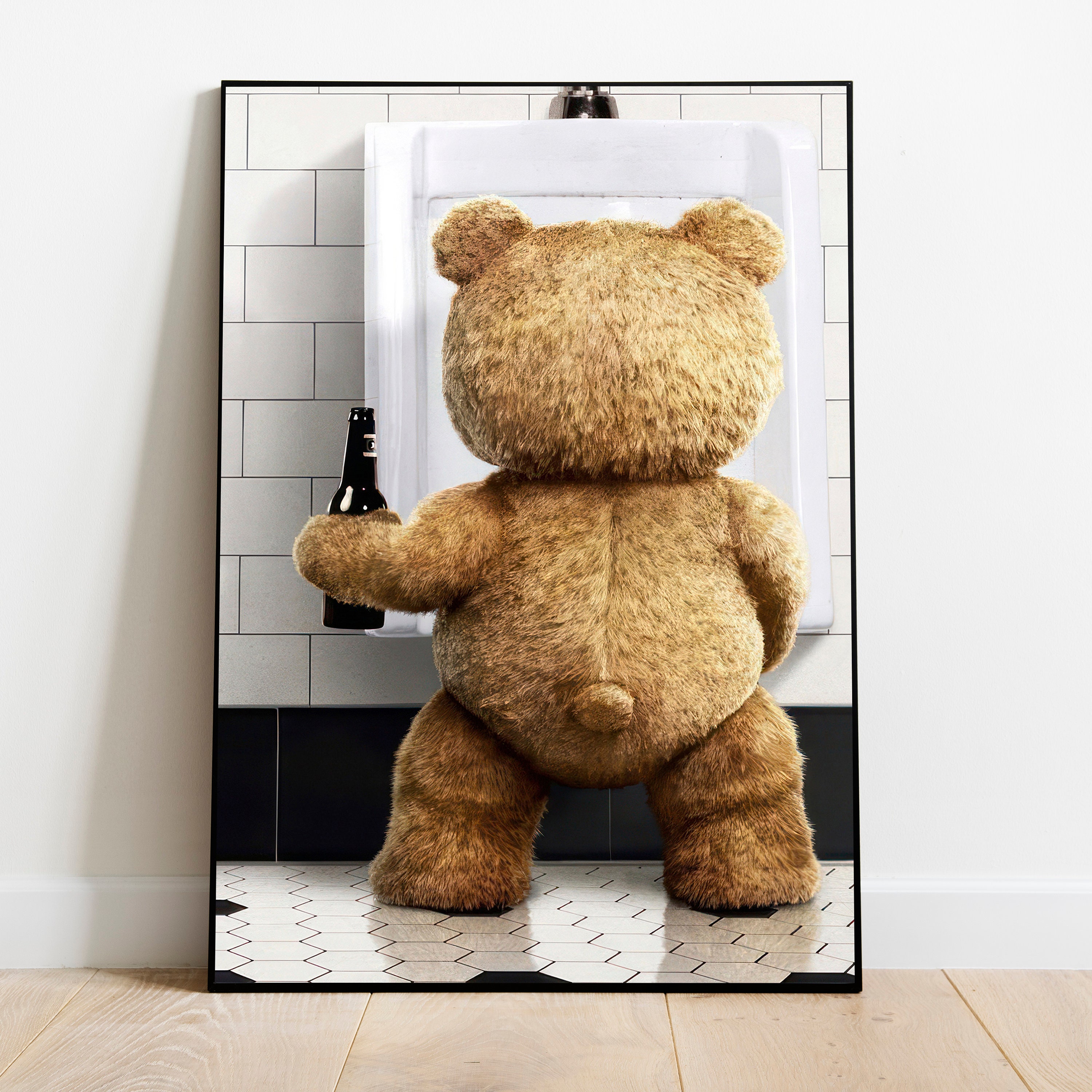 Ted Movie Poster, Bathroom Wall Art, Funny Wall Art, Digital Download ...
