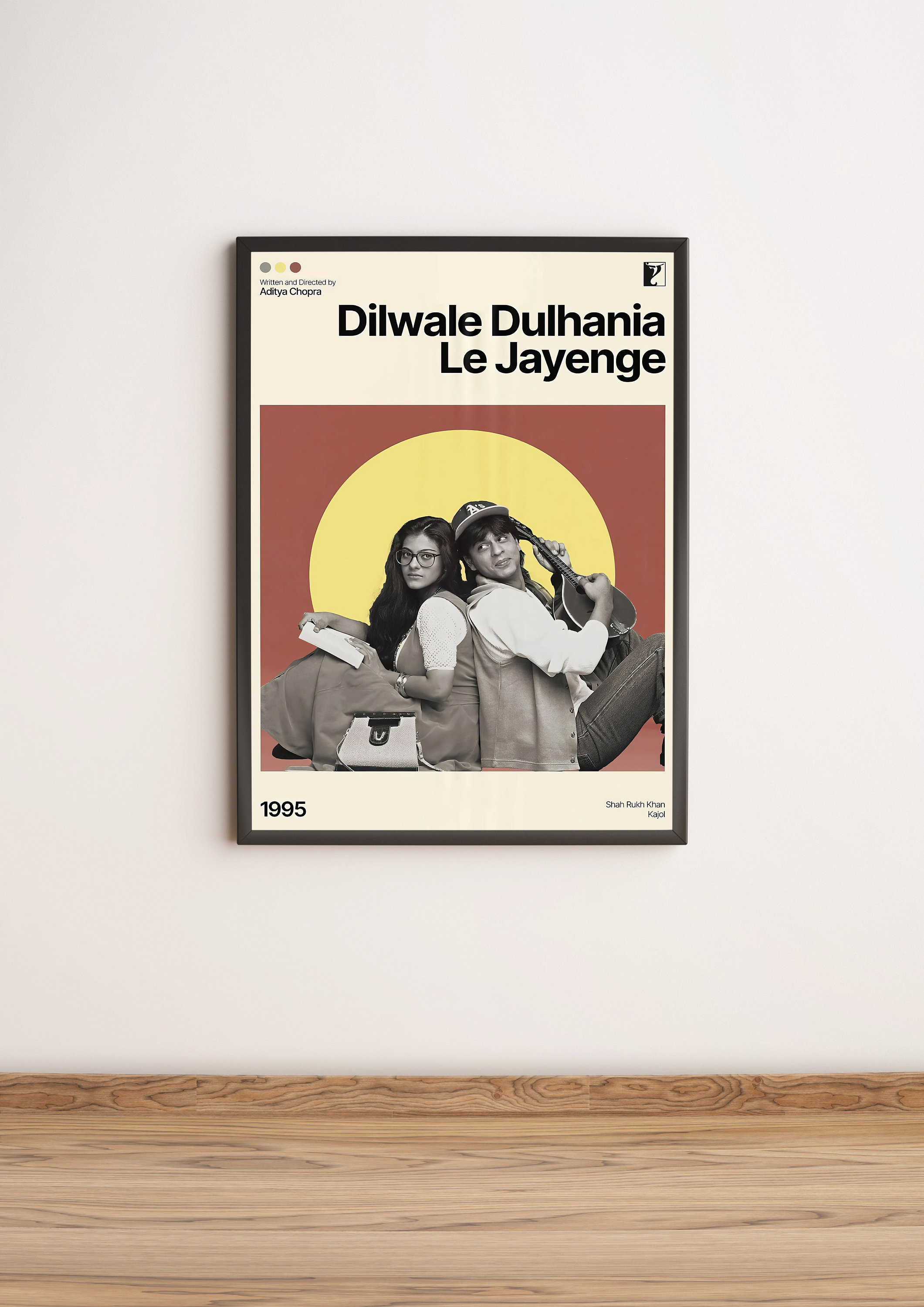 Dilwale Dulhania Le Jayenge Film Poster, Bollywood Art (digital ...