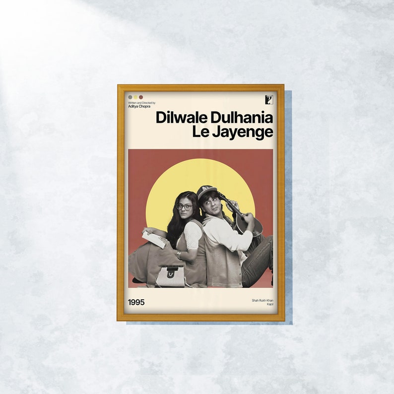 Dilwale Dulhania Le Jayenge Film Poster, Bollywood Art (digital ...