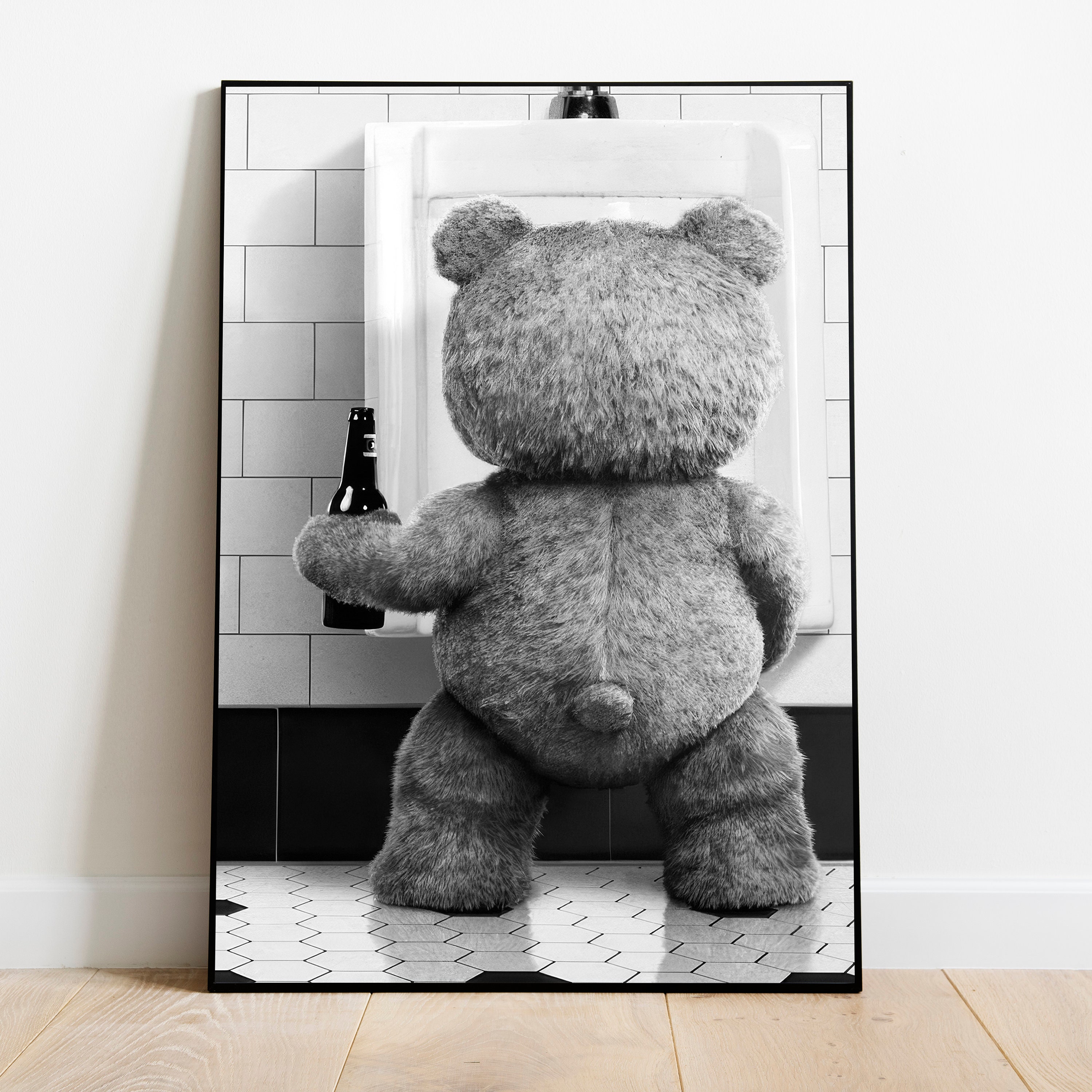 Ted Movie Poster, Bathroom Wall Art, Funny Wall Art, Digital Download ...