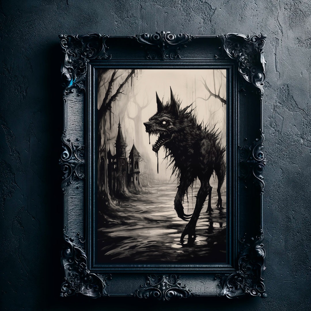 Werewolf Dark Art Horror Art Gothic Art Occult Art Gothic Home Decor ...