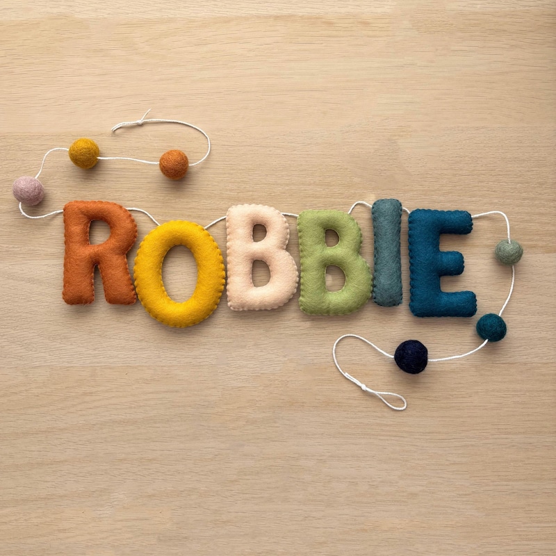 Felt Name Sign - Etsy UK