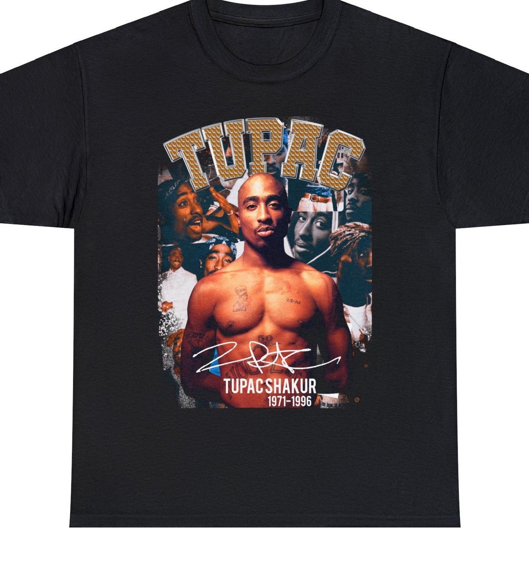 Tupac Tshirt 2pac Wear Tupac Basic Tshirt Gangster Tshirt Thug Life ...