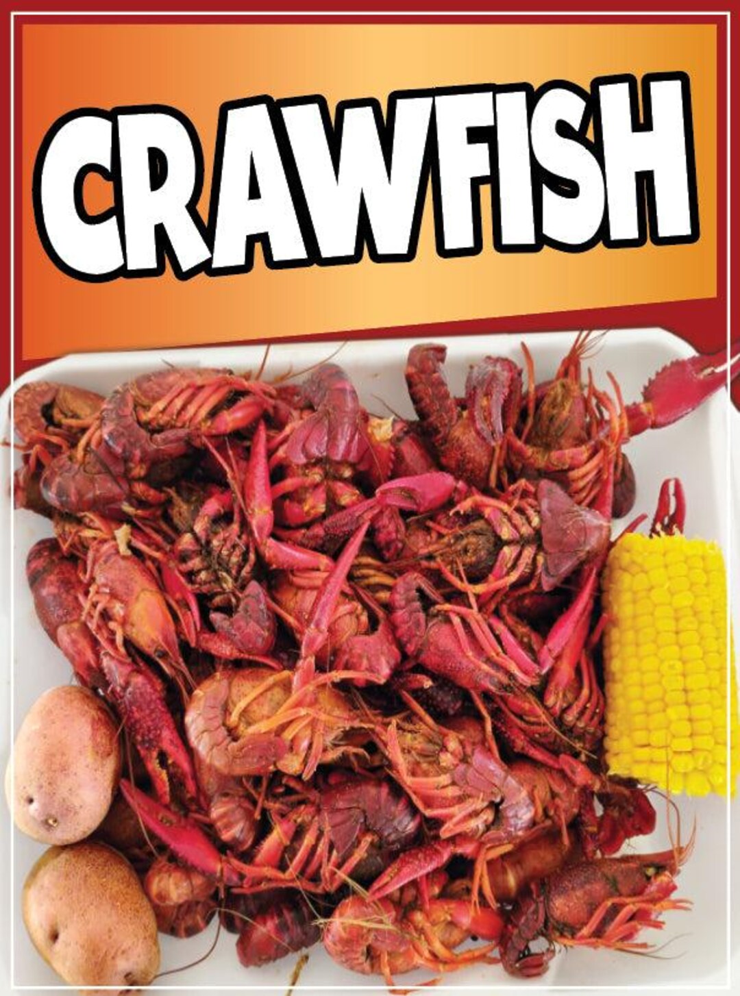Crawfish Decal Window Sticker Truck Concession Vinyl Restaurant ...