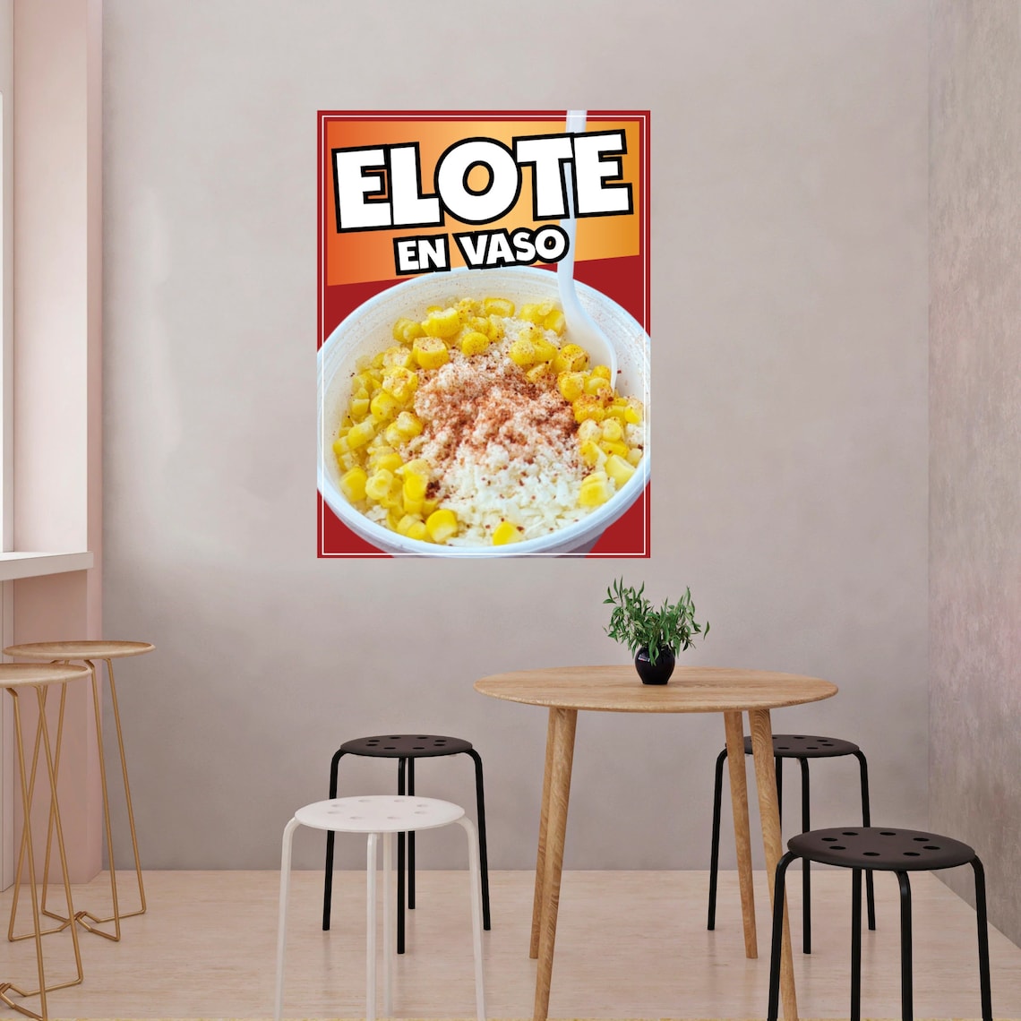 Elote En Vaso Decal Corn in a Cup Sticker Window Sticker Mexican Food ...