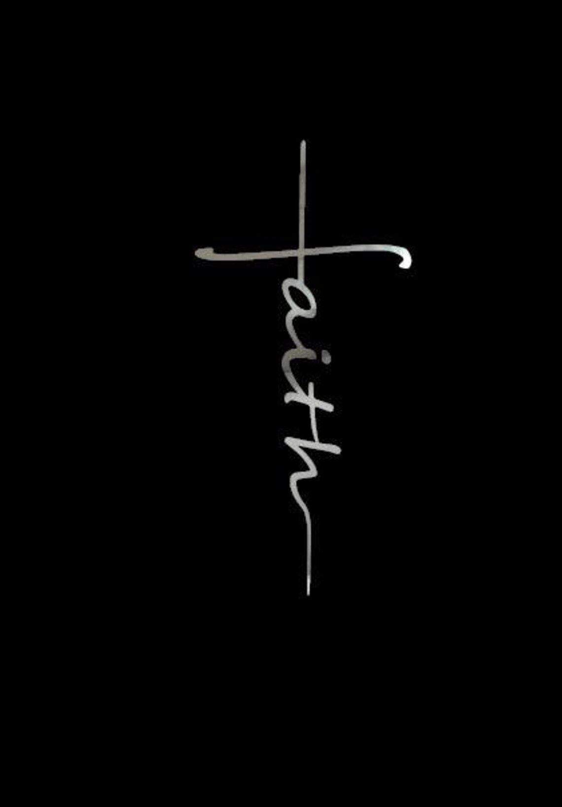 Faith Decal, Jesus, Christian Sticker, Faith Shirt, Vertical Cross ...