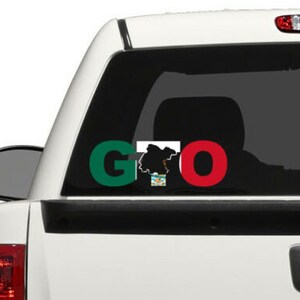 GTO Letters Decal Car Window Laptop Map Vinyl Sticker Estado Guanajuato ...
