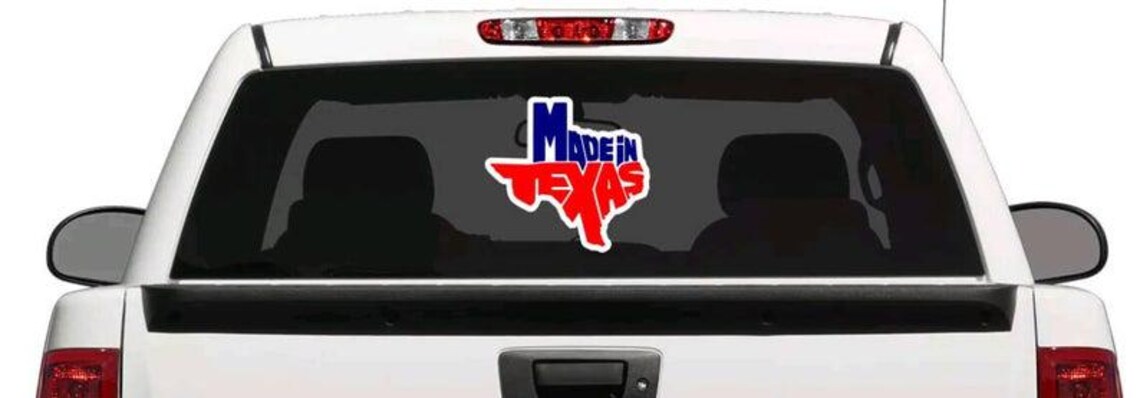 Made in Texas Decal Car Window Laptop Map Vinyl Sticker TX - Etsy