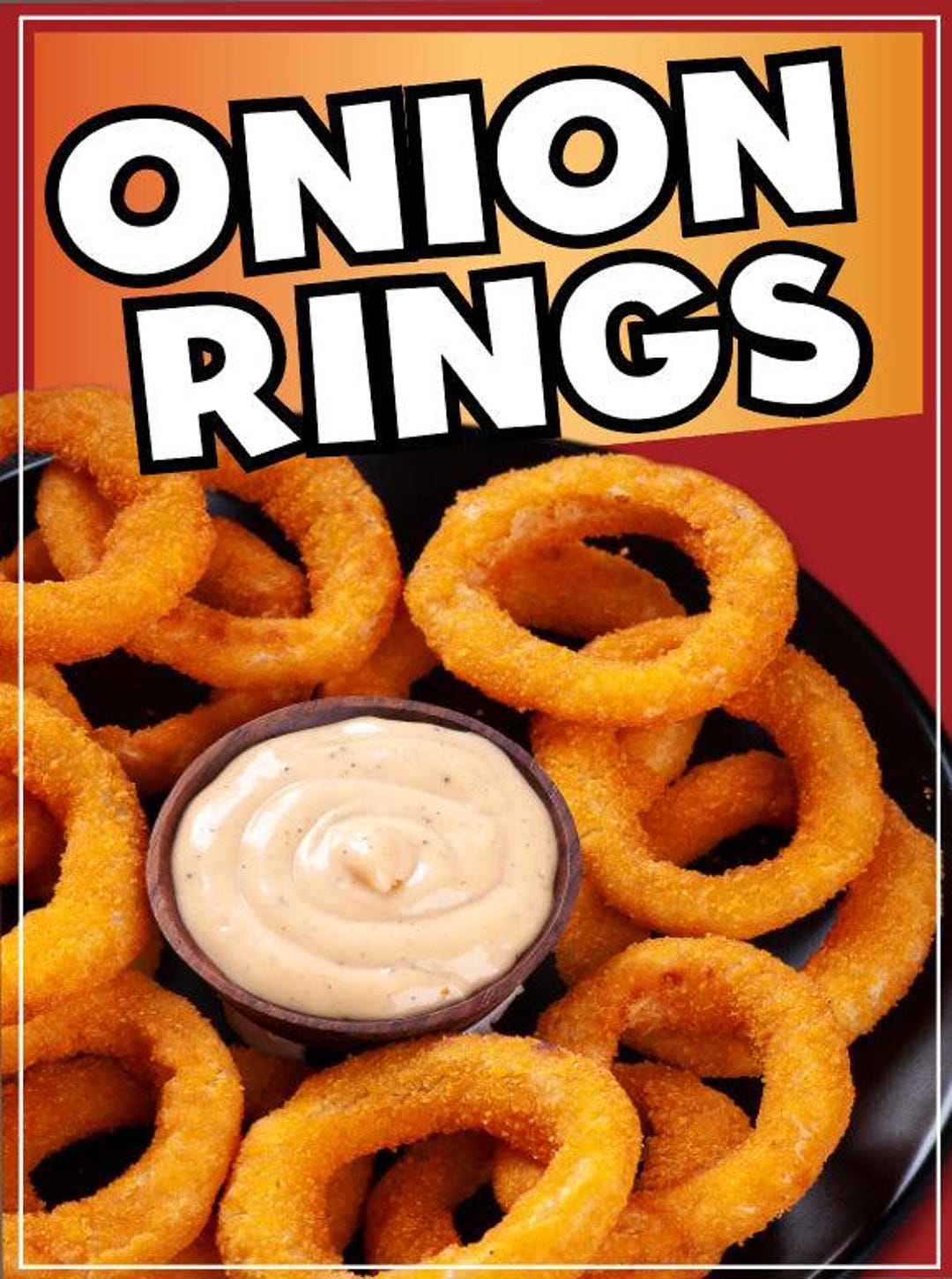 Onion Rings Sticker Window Decal Truck Concession Vinyl Restaurant Wall ...