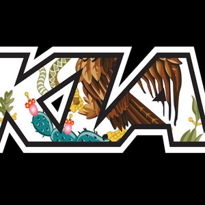 Trokiando Decal Car Window Laptop Map Vinyl Sticker Mexican Flag ...