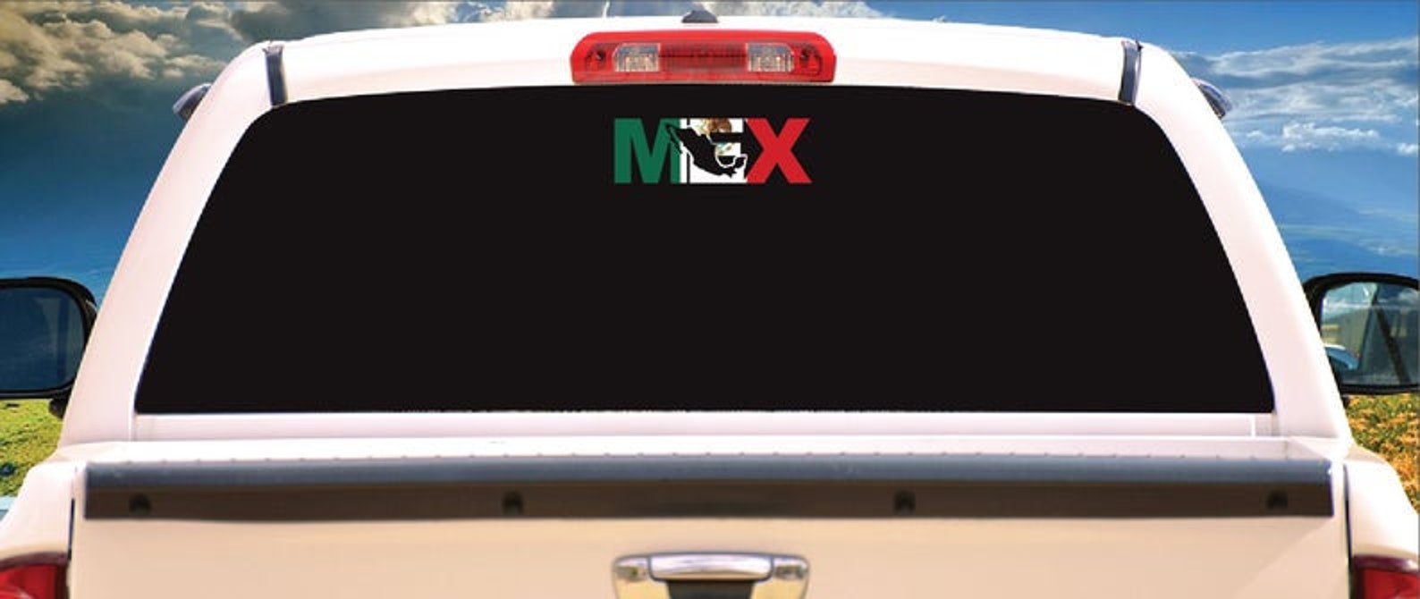 Mexico Letters Decal Car Window Laptop Map Vinyl Sticker Estado DF Mex ...