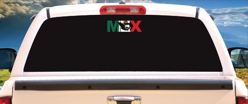 Mexico Letters Decal Car Window Laptop Map Vinyl Sticker Estado DF Mex ...