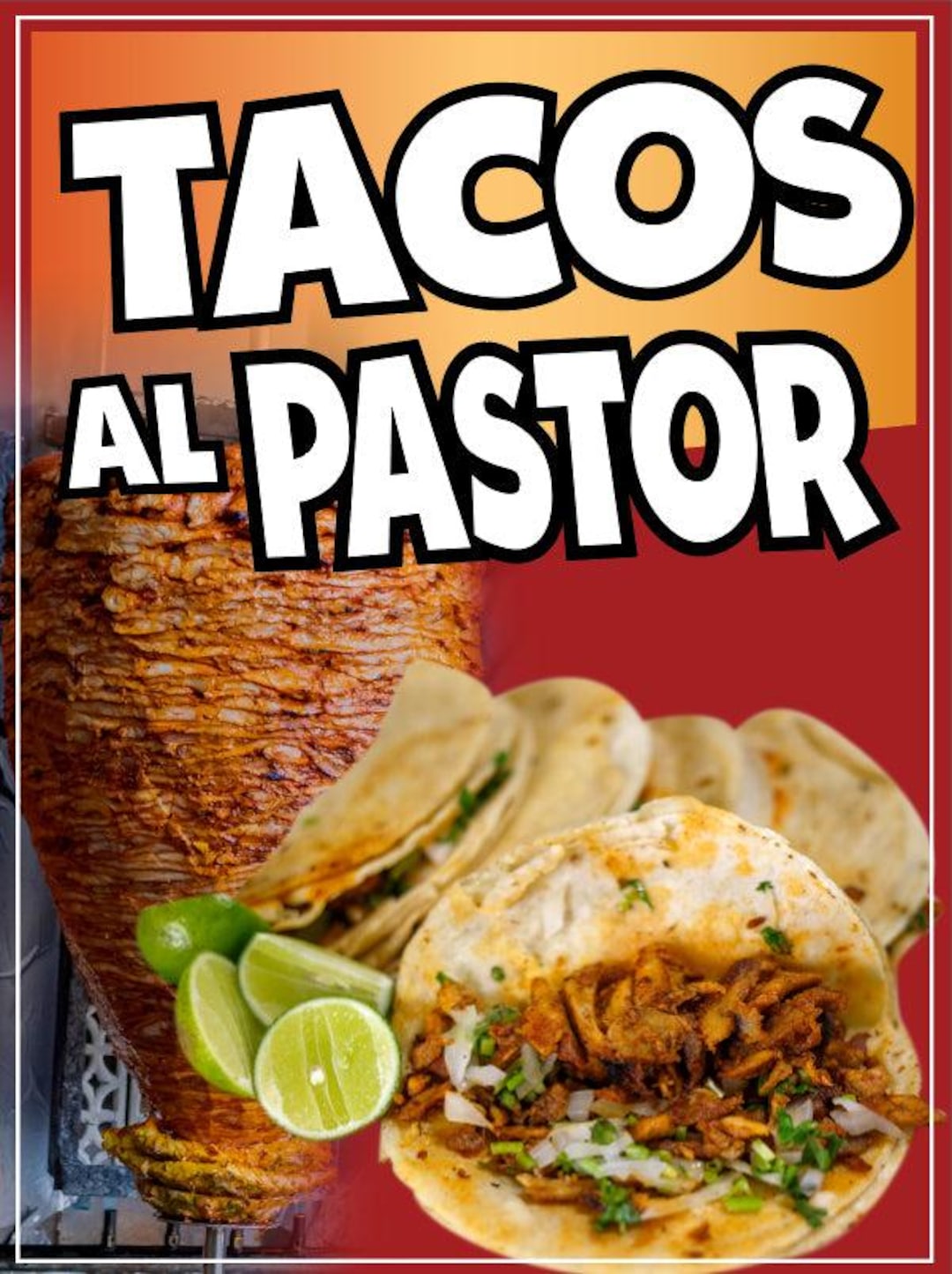 Tacos Al Pastor Decal Window Sticker Mexican Food Truck Concession ...