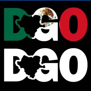 Durango Letters Decal Car Window Laptop Map Vinyl Sticker Mexico Estado ...