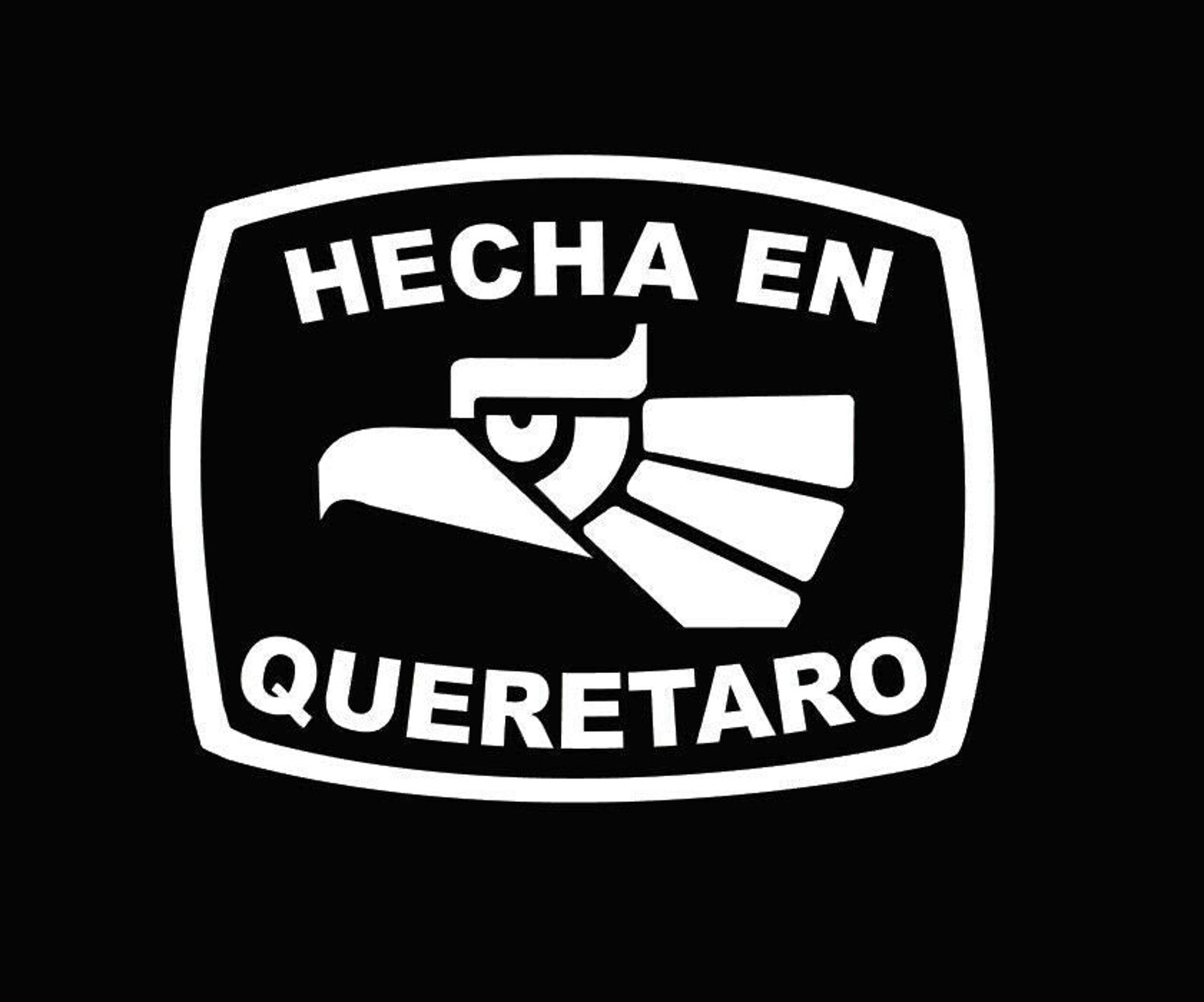 Hecha En Queretaro Letters Decal Car Window Laptop Flag Vinyl Sticker ...