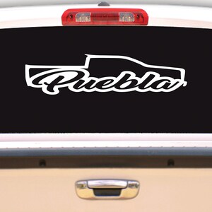 Puebla Decal Trokita Decal Car Window PUE Vinyl Sticker Mexico Trucking ...