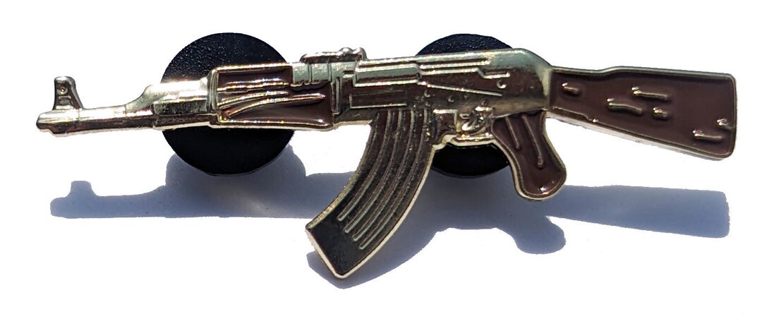 Rifle Pin for Caps and Clothing Enamel Badge Pin AK-47 Pin Gun Pin ...