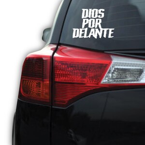 Dios Por Delante Decal Car Window Vinyl Sticker Mexican Flag Trucking Sticker - Etsy