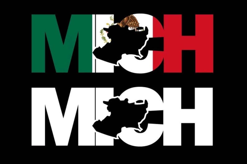 Michoacan Letters Decal Car Window Laptop Map Vinyl Sticker Mexico Mich ...