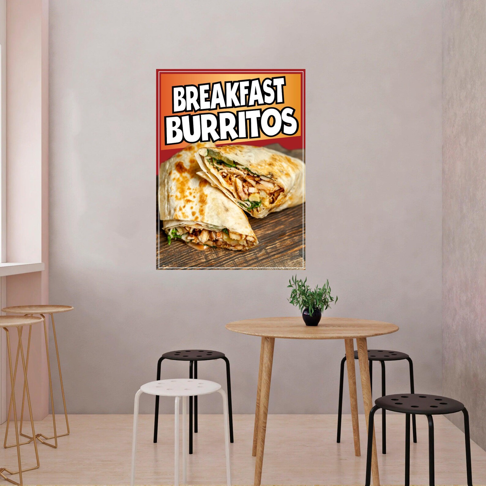 Breakfast Burritos Decal Window Sticker Mexican Food Truck Concession ...