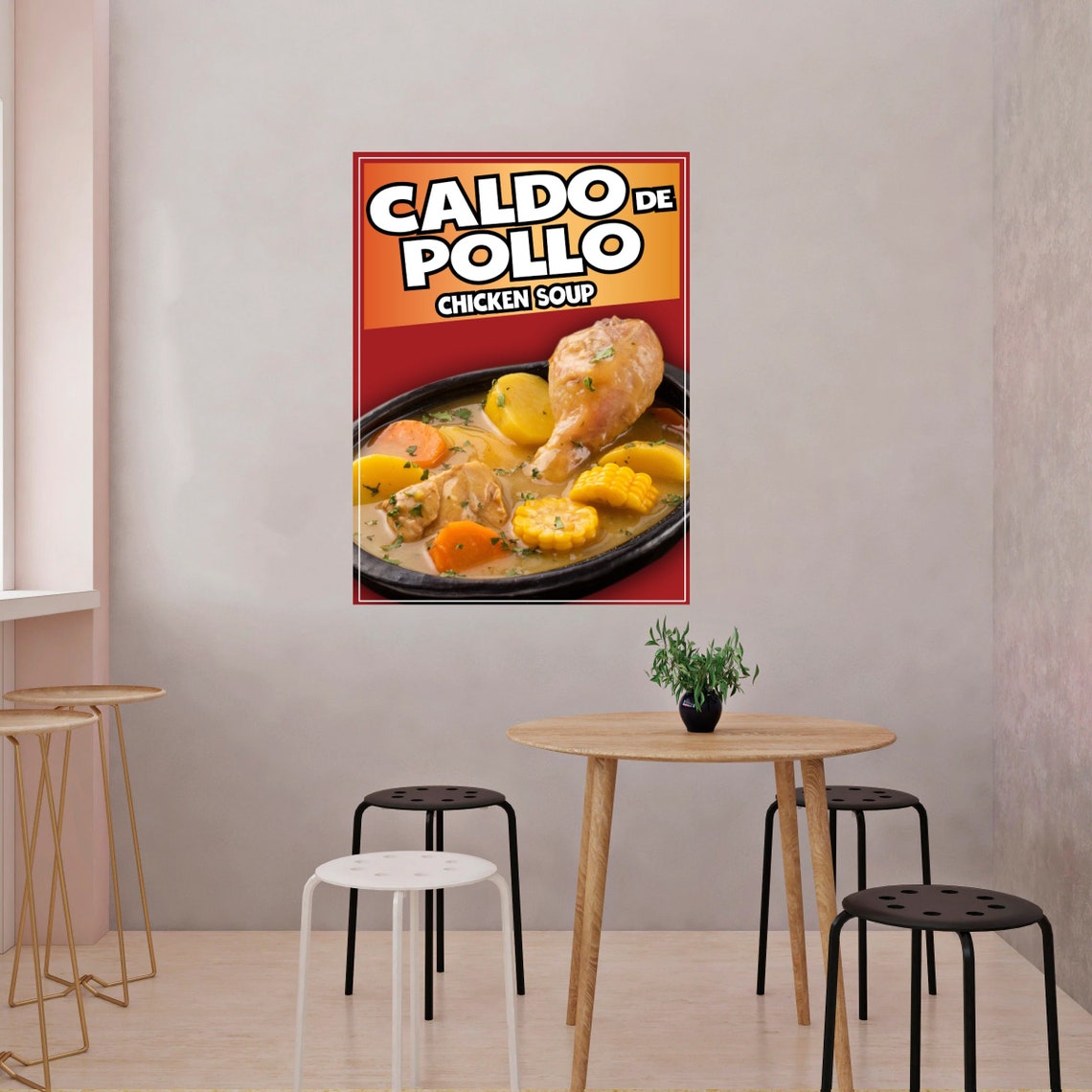 Caldo De Pollo Sticker Window Decal Truck Concession Vinyl Restaurant ...