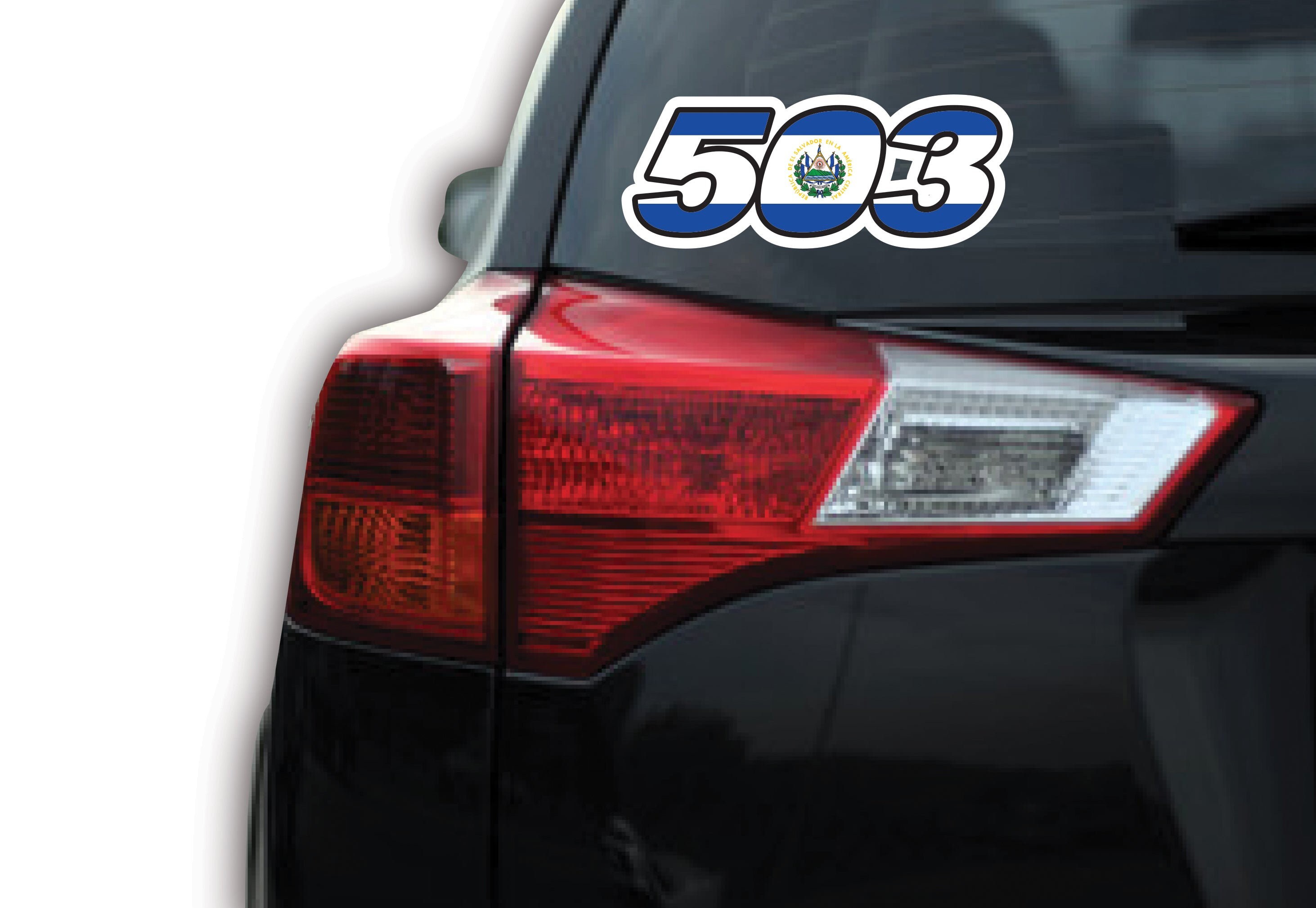 503 Area Code Decal Car Window Laptop Vinyl Sticker El Salvador Guanaco ...