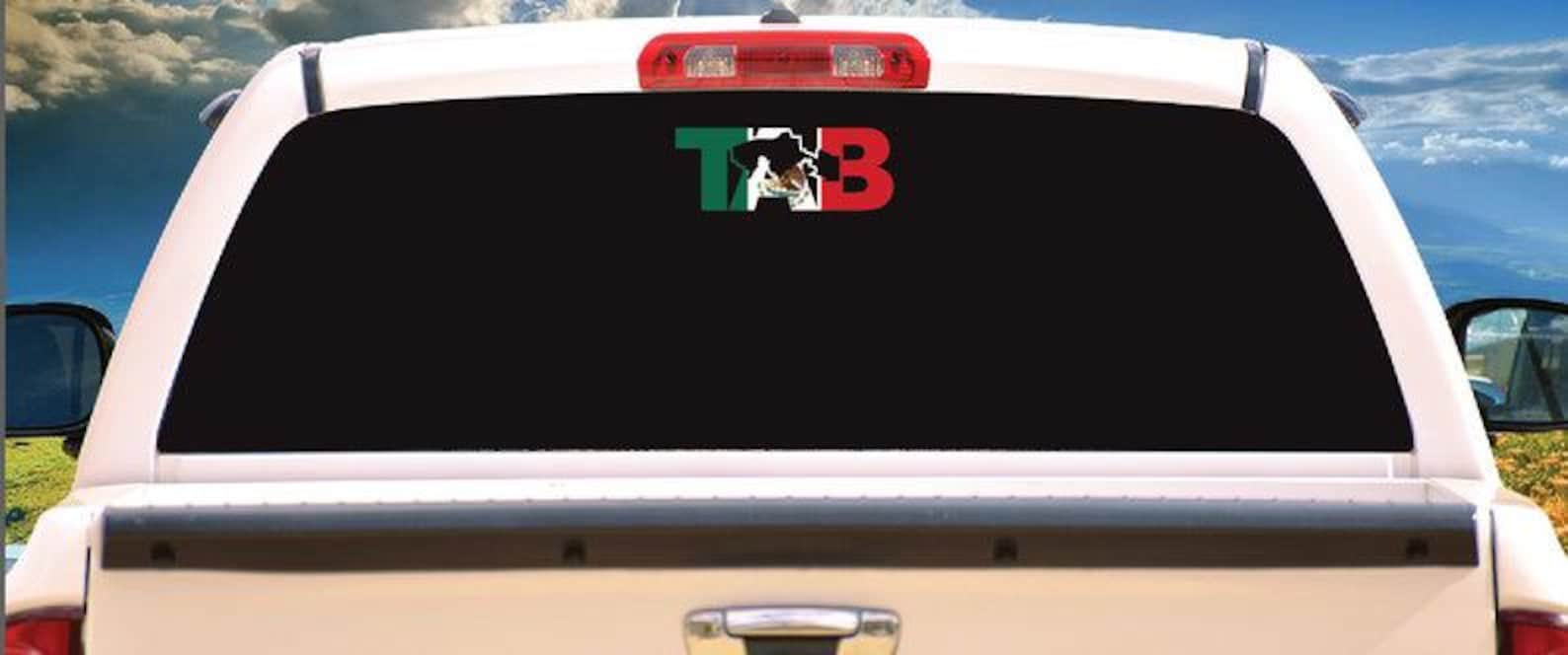 Tabasco Letters Decal Car Window Laptop Map Vinyl Sticker Estado DF TAB ...