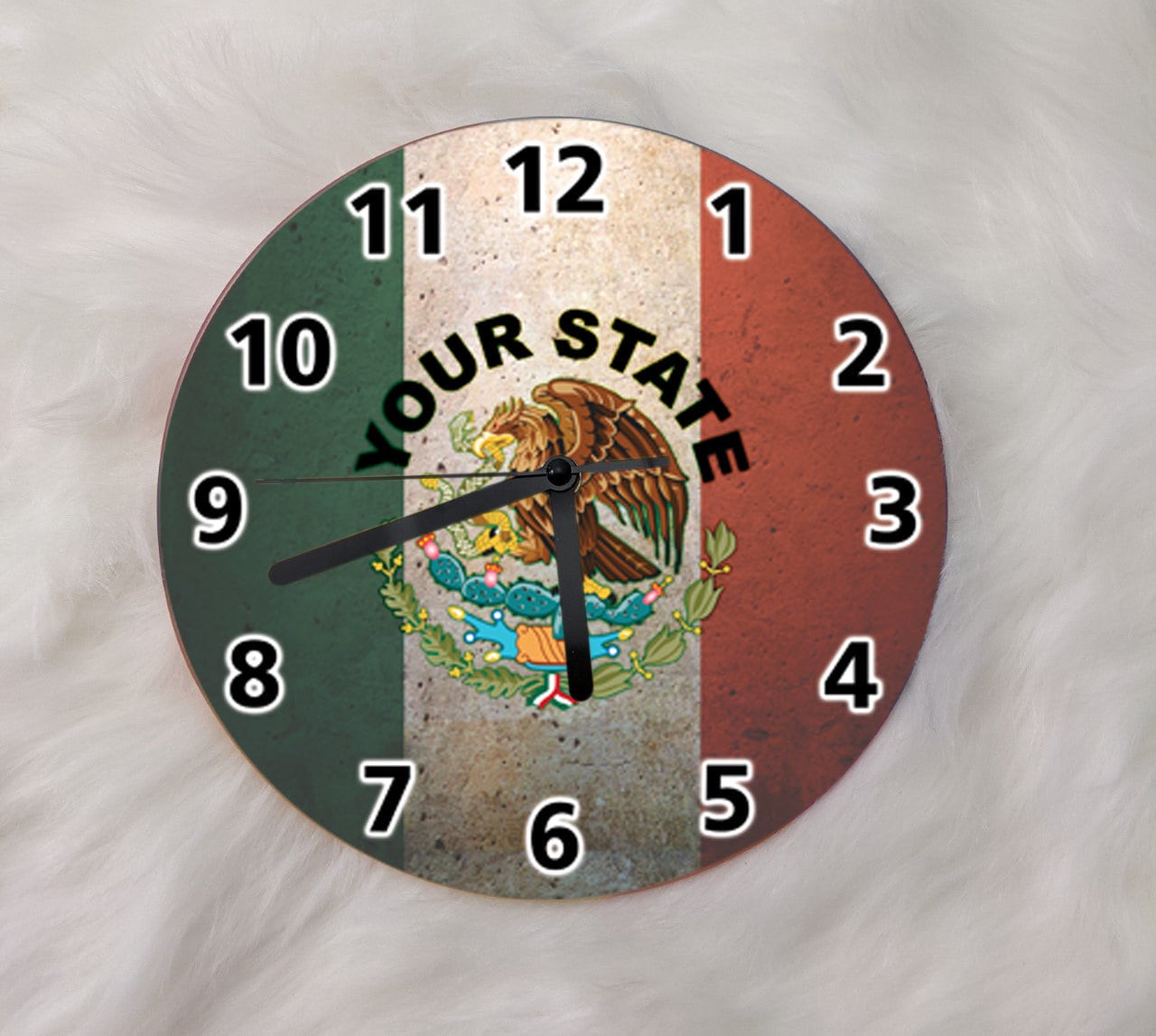 Mexico Escudo Wall Clock | Mexican Flag Clock | Eagle Clock | Mexico ...
