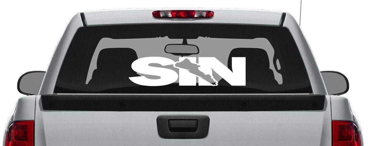 Sinaloa Letters Decal Car Window Laptop Map Vinyl Sticker Mexico SIN ...
