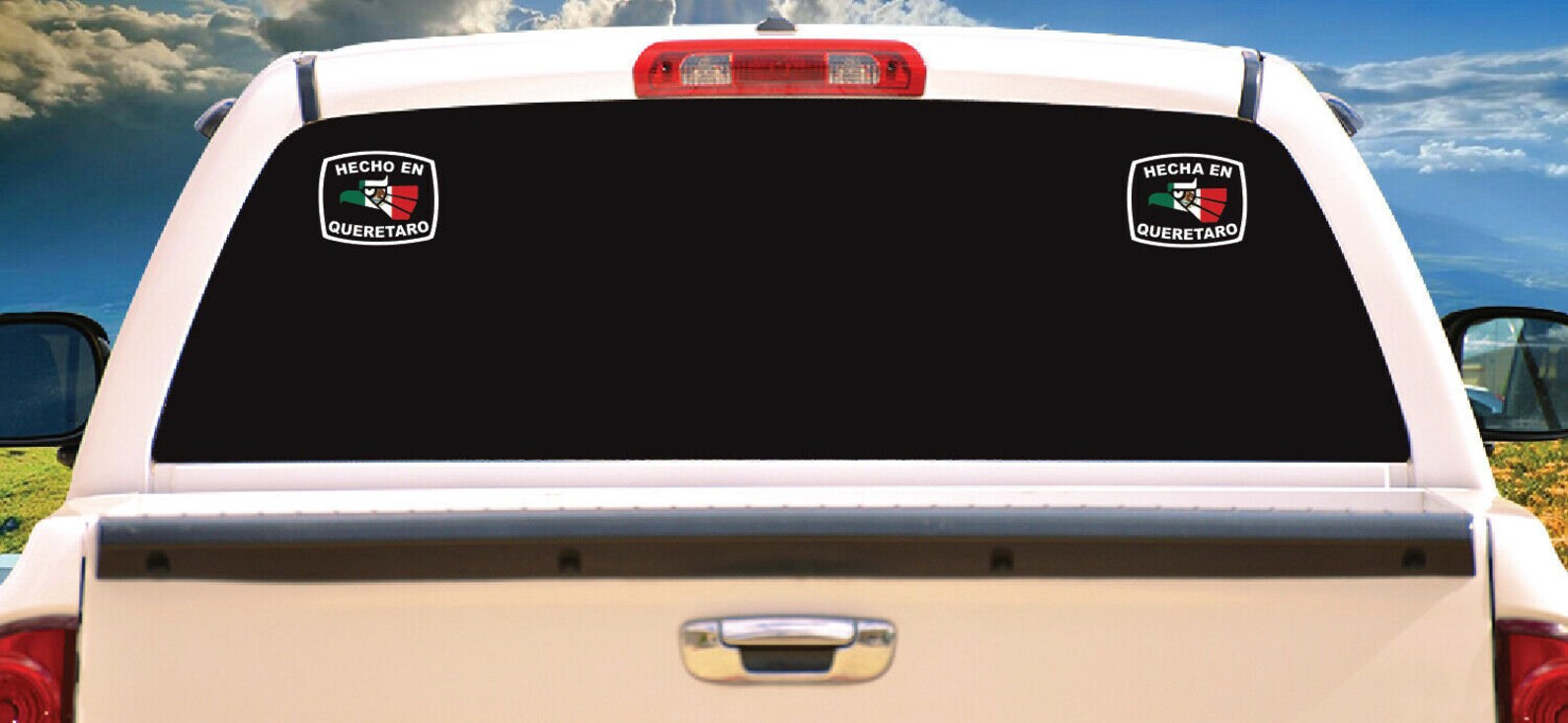 Hecha En Queretaro Letters Decal Car Window Laptop Flag Vinyl Sticker ...