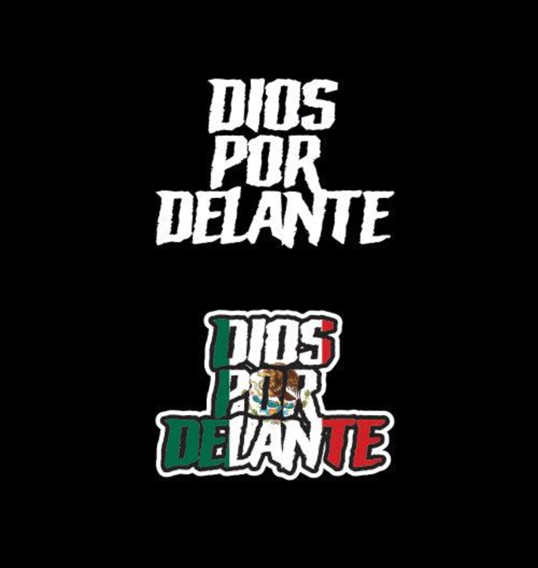 Dios Por Delante Decal Car Window Vinyl Sticker Mexican Flag Trucking Sticker - Etsy