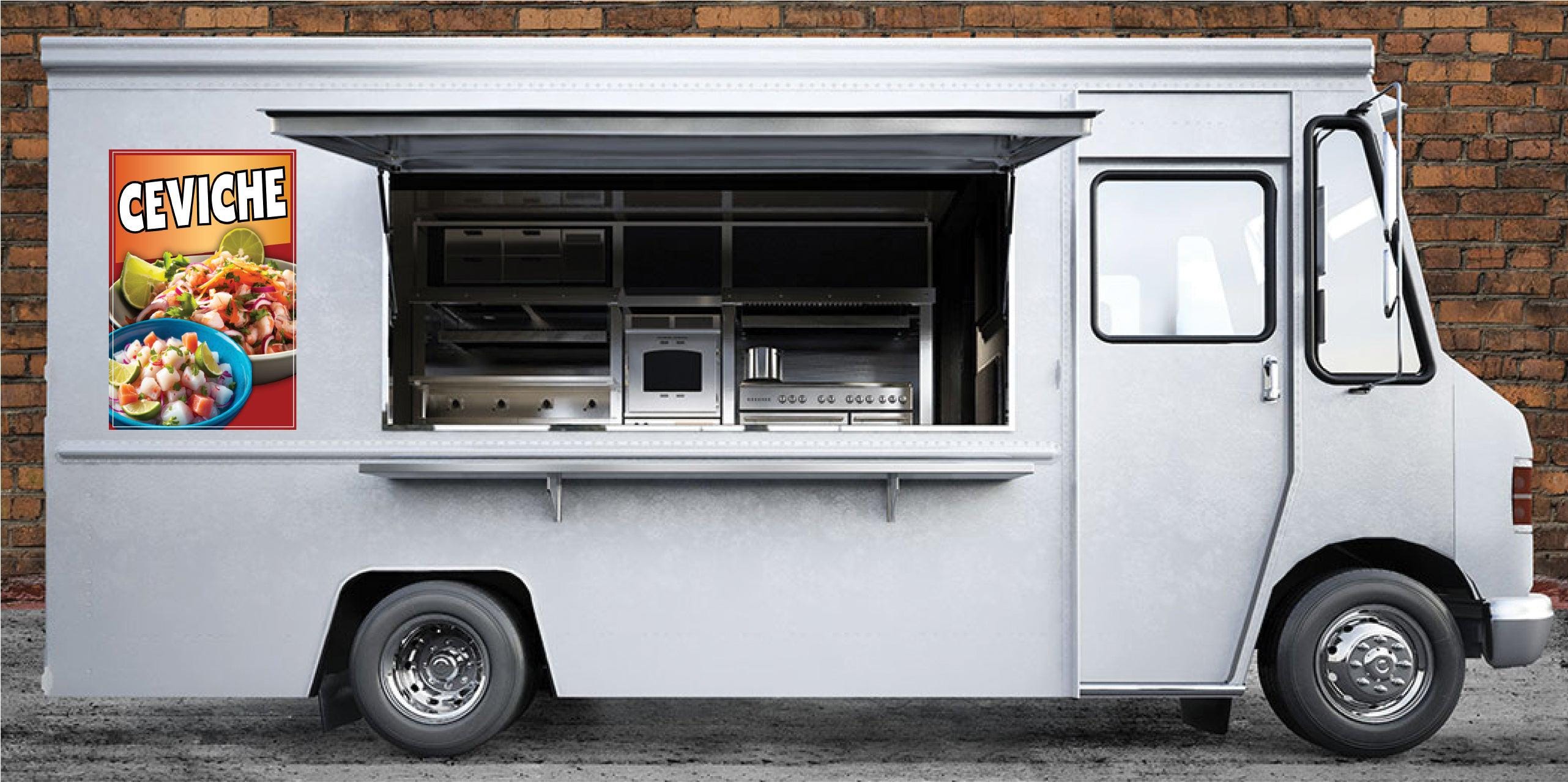 Ceviche Decal Window Sticker Mexican Food Truck Concession Vinyl ...