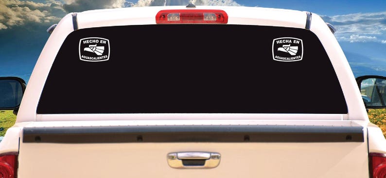 Hecho En Aguascalientes Letters Decal Car Window Laptop Flag Vinyl ...