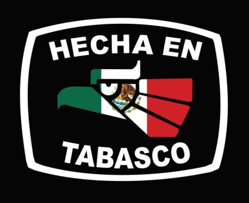 Hecha En Tabasco Letters Decal Car Window Laptop Flag Vinyl Sticker ...