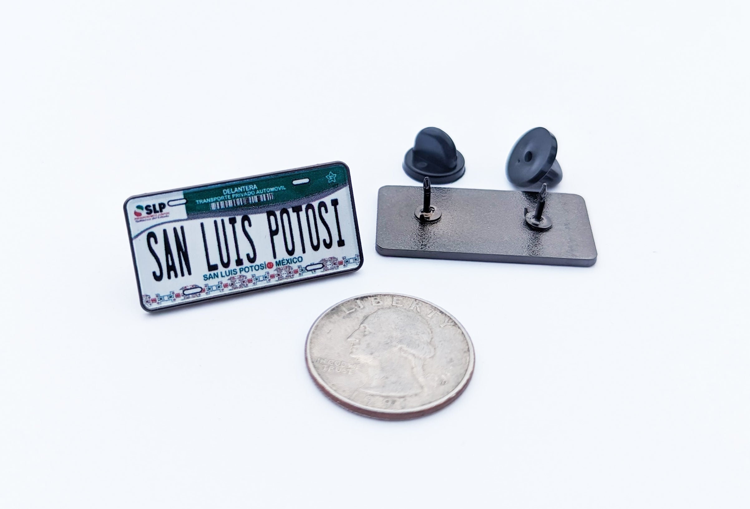 San Luis Potosi Car Plate Pin for Caps and Clothing Enamel Badge Pin ...