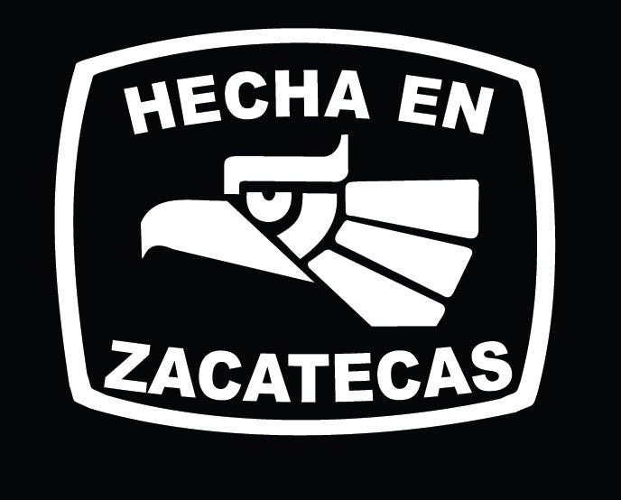 Hecha En Zacatecas Letters Decal Car Window Laptop Flag Vinyl Sticker ...