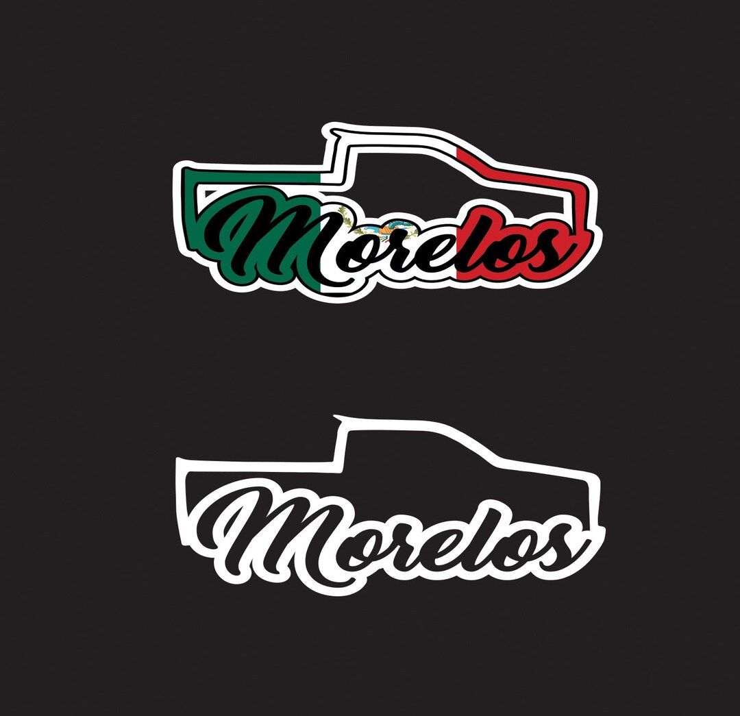 Morelos Decal Troka Silhouette Letters Decal Car Window Laptop Map ...