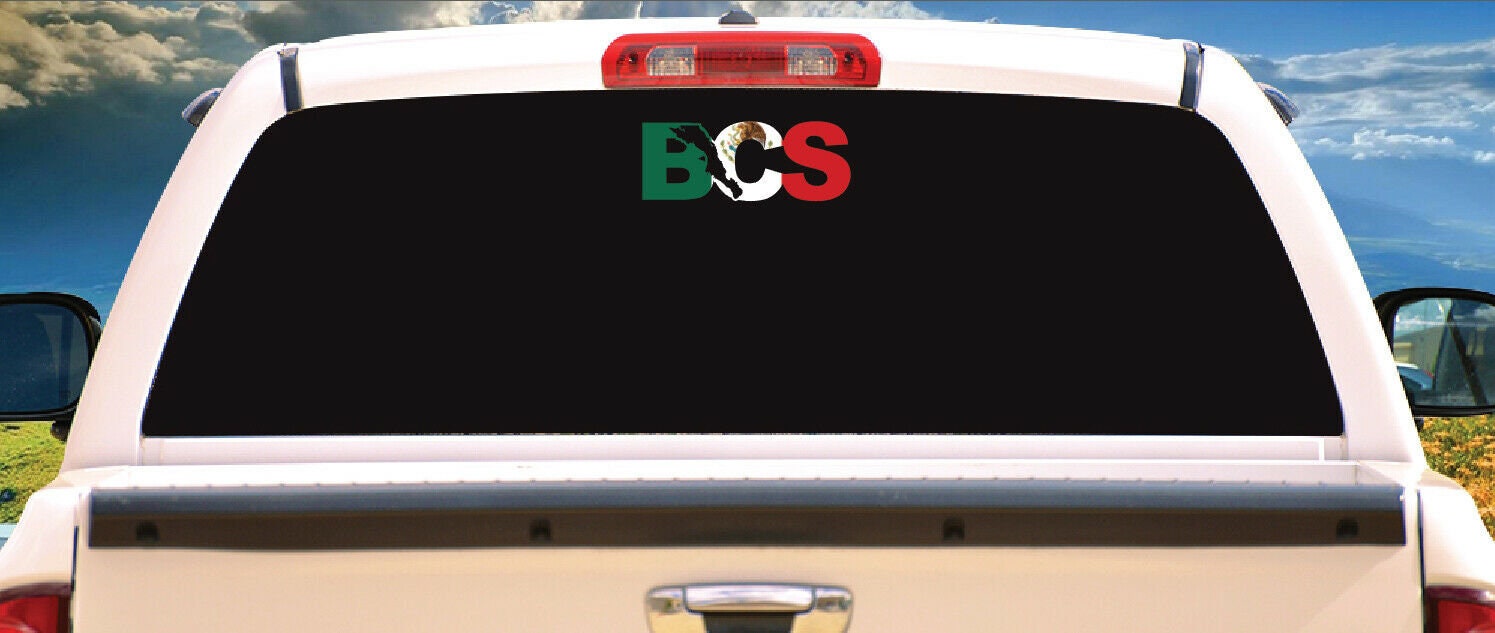 Baja California Sur Letters Decal Car Window Laptop Map Vinyl Sticker ...
