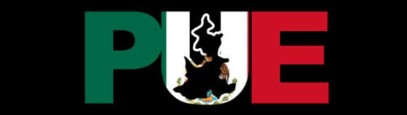 Puebla Letters Decal Car Window Laptop Map Vinyl Sticker Mexico Pue ...