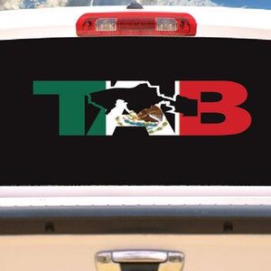 Tabasco Letters Decal Car Window Laptop Map Vinyl Sticker Estado DF TAB ...