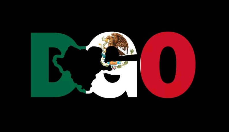 Durango Letters Decal Car Window Laptop Map Vinyl Sticker Mexico Estado ...