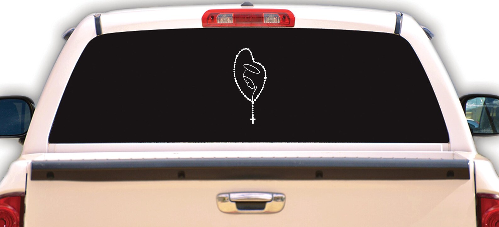 Rosary Decal Faith Decal, Jesus, Christian Sticker, Faith, Vertical ...