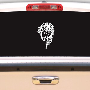 Jesus Face Decal Faith Decal, Jesus, Christian Sticker, Faith, Vertical ...