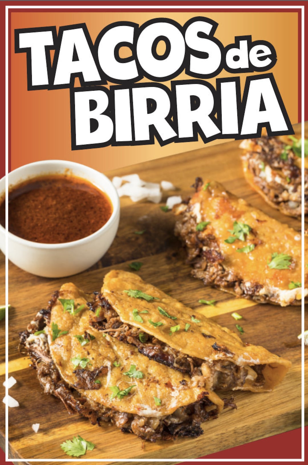 Tacos De Birria Decal Window Sticker Food Truck Concession Vinyl ...