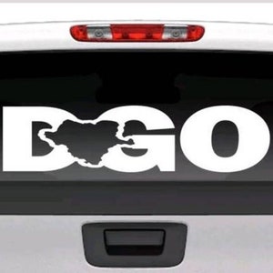 Durango Letters Decal Car Window Laptop Map Vinyl Sticker Mexico Estado ...