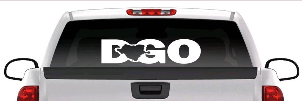 Durango Letters Decal Car Window Laptop Map Vinyl Sticker Mexico Estado ...