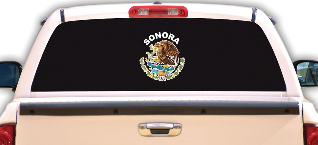 Sonora Mexican Flag Eagle States Aguila Decal Car Window Laptop Vinyl ...