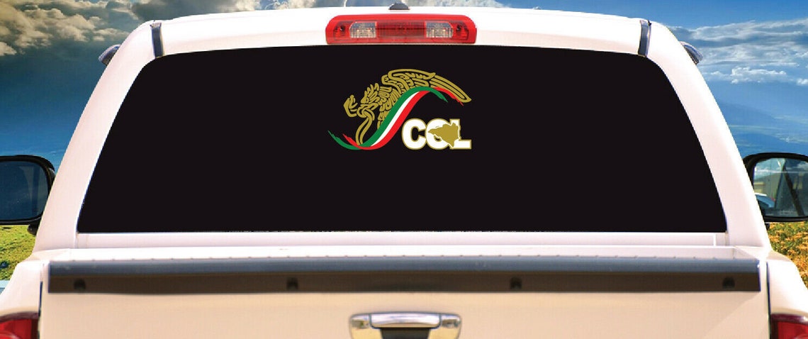 Mexico Escudo Car Window Vinyl Sticker Decal Gobierno De Mex COLIMA Col ...